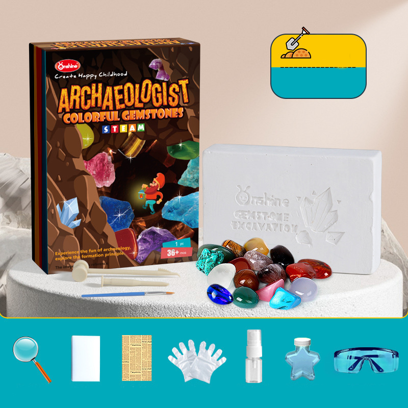 Научный STEM-набор раскопки археология Красочные драгоценные камни от Obetty - купить в интернет ...