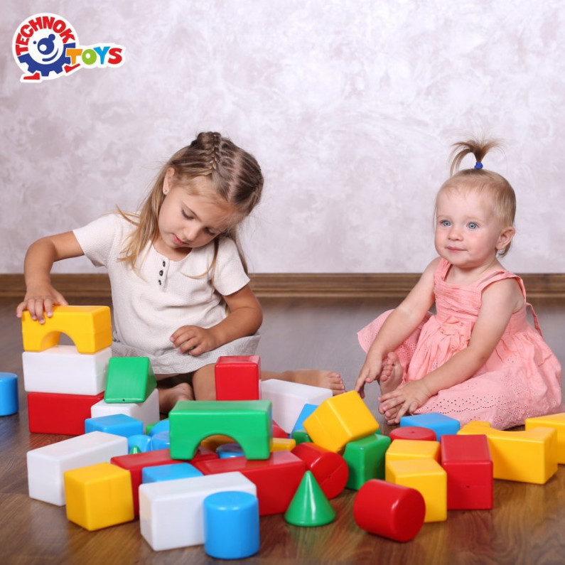 Будівельний набір Веселка 2 (28 деталей) від ТехноК - купити в інтернет магазині Obetty: ціна ...